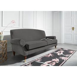 Home Affaire 3-Sitzer &raquo;Rennes&laquo; in Samtoptik oder Baumwoll-Mix grau Samtoptik ( 100% Polyester);Baumwollmix (50% Baumwolle, 50% Polyester) B/H/T: 200cm