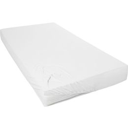 Primera Bettlaken &raquo;HANS der Frische&laquo; hygienefinish, saugt Mikroben wie Pilze und Schimmel auf wei&szlig; Baumwoll-Jersey, Obermaterial: 100% Baumwolle B/L: 190cm x 
