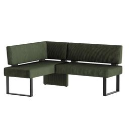 OTTO home Eckbank &raquo;Oliver mit Metallgestell, K&uuml;chenbank&laquo; verschiedene Bez&uuml;ge Cord Esszimmerbank OTTOs Choice gr&uuml;n Holzwerkstoff, Massivholz, Polyester