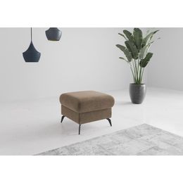 OTTO home Polsterhocker &raquo;Rochelle&laquo; 1 Stk. tlg. moderne 15 cm Metallf&uuml;&szlig;e braun 100% Polyester B/H/T: 58cm x 50cm x 58cm, Flachgewebe,mit Stauraum