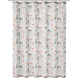 Kleine Wolke Duschvorhang &raquo;Flores&laquo; Breite 180 cm mit beschwertem Saum und Vorhangringen bunt Polyester B/H: 180cm x 200cm