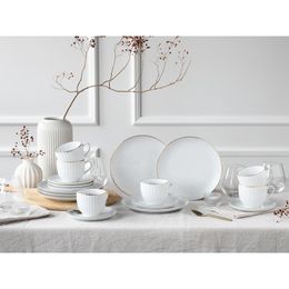 OTTO home Kaffeeservice &raquo;Geschirr-Set, Service Ezzo&laquo; Goldband, Made in Europe, 18 Teile, f&uuml;r 6 Personen gold Porzellan 18 Stk.
