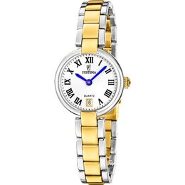 Festina Damen Quarzuhr &raquo;Mademoiselle&laquo; Armbanduhr, Damenuhr, Edelstahlarmband, analog, Tag Einheitsgr&ouml;&szlig;e