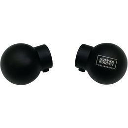 Sch&ouml;ner Wohnen Kollektion SCH&Ouml;NER WOHNEN-Kollektion Gardinenstangen-Endst&uuml;ck &raquo;Kugel f&uuml;r &Oslash; 20 mm&laquo; Serie Einzelprogramm Leon &Oslash; 20 mm schwarz 2 Stk.