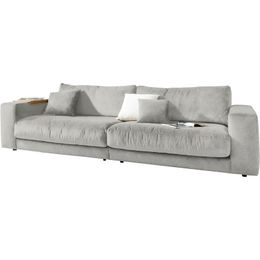 3C Candy Big-Sofa &raquo;Enisa II&laquo; incl. 1 Flatterkissen, Wahlweise mit Flecken-Schutz-Bezug Easy care silber 100% Polyester B/H/T: 290cm x 86cm x 127cm, 