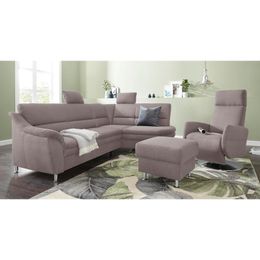 Sit & More sit&more Hocker &raquo;Cardoso&laquo; grau Luxus-Microfaser (90% Polyester, 10% Polyamid);Flachgewebe (100% Polyester);Struktur (100% Polyester) B/H/T: 58cm x 