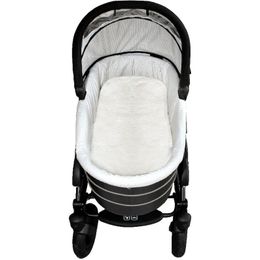 Heitmann Felle Babylammfell &raquo;Einlage - echtes Lammfell&laquo; ideal f&uuml;r Soft-Tragtaschen, Kinderwagen, Buggy, Kinderbett, waschbar beige B/L: 33cm x 73cm Babylammfell