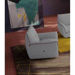 Egoitaliano Sessel &raquo;Yuki, extravagantes Design und h&ouml;chster Sitzkomfort, tolle Details&laquo; mit bioelasatische MIcrofaser BOUNCE bezogen lila Microfaser BOUNCE (80% 