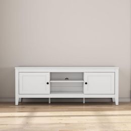 OTTO home TV-Board &raquo;Avelin&laquo; Melaminoberfl&auml;che, schwarze Metallgriffe, Breite 150 cm wei&szlig; ABS-Kunststoff, Holzwerkstoff, MDF, Melamin B/H/T: 150cm x 
