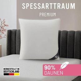Spessarttraum G&auml;nsedaunenkopfkissen &raquo;Premium, Kopfkissen 1-tlg. oder 2-tlg. 40x80 oder 80x80 cm&laquo; F&uuml;llung: 90Gaensedaunen10Gaensefedern Spar-Set, 1 Stk