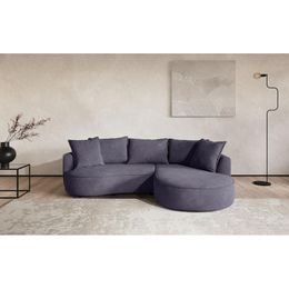 OTTO home Ecksofa &raquo;Sana L-Form, Breite 260 cm&laquo; Loungesofa mit Wellenunterfederung lila 94% POLYESTER (PES) 6% POLYAMID(PA) B/H/T: 260cm x 160cm, 