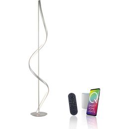 Neuhaus Q SMART HOME LIGHTS LED Stehlampe &raquo;Q-SWING&laquo; LED-Board 1 Stk. warmwei&szlig; - kaltwei&szlig; silber 1, &Oslash; 24cm H: 141cm, 1 Stk.