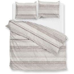 ZO HOME Bettw&auml;sche &raquo;Pia&laquo; 2 Stk. Bettw&auml;sche aus 100% Baumwolle, hochwertiges Flanell beige Flanell, Obermaterial: 100% Baumwolle B/L: 135cm x 200cm, 1 