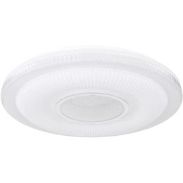 Globo LIGHTING LED Deckenleuchte &raquo;MAGNIFIQUE&laquo; LED-Modul 1 Stk. warmwei&szlig; - kaltwei&szlig; Deckenlampe, Kristalle, Glaskristalle, Wohnzimmer wei&szlig; 1 Stk.