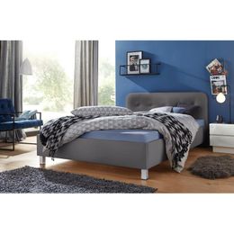 Westfalia Schlafkomfort Polsterbett &raquo;Vulkan&laquo; in diversen Ausf&uuml;hrungen grau Bezug Bett: Microfaser (100% Polyester) oder Strukturstoff (77% Polyester, 23% Viskose);Bonnell-