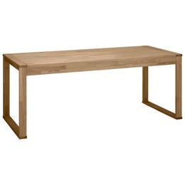 VOGL M&ouml;belfabrik Schreibtisch &raquo;Toronto, B&uuml;rotisch, aus Massivholz, oder Echtholzfurnier&laquo; In 2 Breiten, 180 cm und 140 cm braun B/H/T: 141cm x 74cm x 