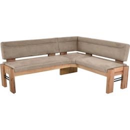 K+w Komfort & Wohnen K+W Komfort & Wohnen Eckbank &raquo;Floyd&laquo; Stauraumbank, langer Schenkel rechts oder links in 2 Qualit&auml;ten beige 520: Microfaser, 100% Polyester; 760: 