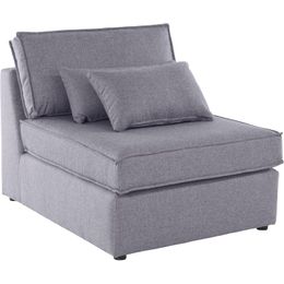 OTTO home Sofa-Mittelelement &raquo;Florid&laquo; als Teil eines Modulsofas,, fester Sitzkomfort, auch in Cord grau Baumwollmix (60% Baumwolle/40% Leinen);