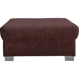DOMO collection Hocker &raquo;Star B/T 90/60cm&laquo; braun NaturLederBitte beachten Sie, dass Lederbez&uuml;ge mehr N&auml;hte aufweisen als Stoffbez&uuml;ge;Struktur (90% 