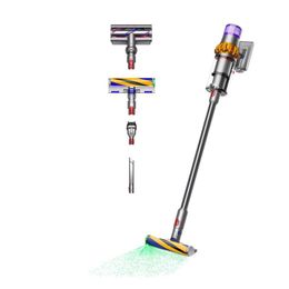Dyson Akku-Hand-und Stielstaubsauger &raquo; V15 Detect Absolute Nickel/Gelb&laquo; 240 Airwatt Saugkraft, Stauberkennungssensor Einheitsgr&ouml;&szlig;e Akku-Hand-und 