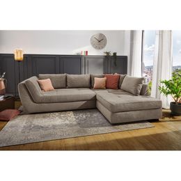 Jockenh&ouml;fer Ecksofa &raquo;Rascasse L-Form, B: 322 cm&laquo; mit Zierkissen, XXL-Sofa beige Korpus: 100% Polyester;Kissen: 100% Polyester B/H/T: 322cm x 125cm, Struktur, 