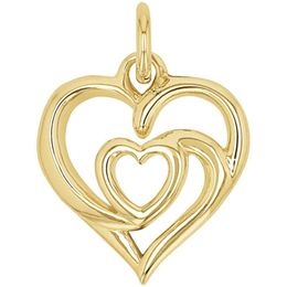 Amor Herzanh&auml;nger &raquo;2039034&laquo; gold Silber 925 (Sterlingsilber), 0,7 g