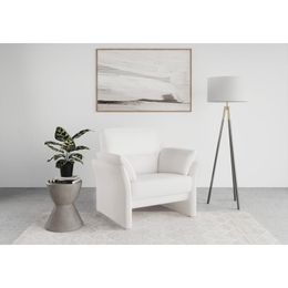 DOMO collection Sessel &raquo;Pina elegant und zeitloser Clubsessel, bequemer Cocktailsessel&laquo; Hoher Sitzkomfort, Microfaser hochflorig, creme beige 