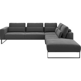 Musterring Ecksofa &raquo;JUSTB! PM100, stilvoller Lounge-Komfort von &laquo; Kollektion Bettina Zimmermann, optionaler Sitzvorzug & Fu&szlig;-Auswahl grau 94% Polyester, 6% Nylon