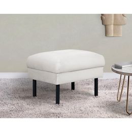 Home Affaire Hocker &raquo;Lillibeth Polsterhocker, Sitzhocker, Ma&szlig;e B/T/H: 64/50/48 cm&laquo; passend zur Serie "Lillibeth", auch in Cord und Samtoptik beige 100