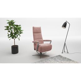 Sit & More sit&more TV-Sessel &raquo;Vario Comfort, inkl. Kopfteilverstellung & 360&deg; Drehfunktion&laquo; mit Gasdruck, H&ouml;he der Armlehnen 64cm rosa 100% Polyester Chenille, 