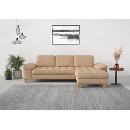 Sit & More sit&more Ecksofa &raquo;Westham L-Form&laquo; mit Recamiere, mit oder ohne Schlaffunktion, Bettkasten, F&uuml;&szlig;e Eiche braun 100% Polyester B/H/T: 275cm x 88cm x 172cm