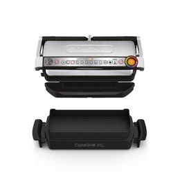 Tefal Kontaktgrill &raquo;OptiGrill+ XL inkl. Backschale, manueller Modus mit 4 Temperaturen&laquo; 2000 W 9 automatische Kochprogramme, sp&uuml;lmaschinengeeignete Platten,
