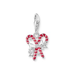 Thomas Sabo Damen Thomas Sabo Charm-Einh&auml;nger &raquo;Zuckerstangen&laquo; mit Zirkonia (synth.) Einheitsgr&ouml;&szlig;e