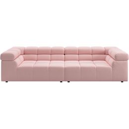 Home Affaire Big-Sofa &raquo;Ancona modern, elegant, bequem, viel Platz, B/T/H: 290/110/70 cm&laquo; auff&auml;llige Steppung, inkl. 2 Zierkissen und verstellbaren 