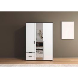 Rauch Dreht&uuml;renschrank &raquo;Kleiderschrank Schrank Garderobe W&auml;scheschrank NAGATA mit Spiegel&laquo; in 3 verschiedenen Ausstattungen BASIC/CLASSIC/PREMIUM, und