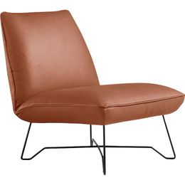 Egoitaliano Sessel &raquo;Lia Loungesessel, elegant und stylisch, toller Sitzkomfort&laquo; extravaganter Designsessel, Solit&auml;rsessel rot Leder &raquo;BULL&laquo; (echtes Rindsleder). 