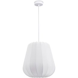 Paco Home Pendelleuchte &raquo;HUGO PD1&laquo; E27 wei&szlig; 1, &Oslash; 35cm H: 193,5cm