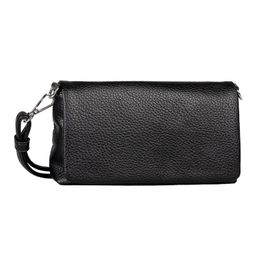 Tom Tailor Damen Tom Tailor Abendtasche &raquo;Xia&laquo; klares Design mit Logopr&auml;gung und flie&szlig;ender Silhouette in Lederoptik schwarz B/H/T: 23cm x 13cm x 5cm