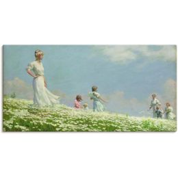 Artland Wandbild &raquo;Sommer. 1906&laquo; Gruppen & Familien 1 Stk. tlg. als Leinwandbild, Poster in verschied. Gr&ouml;&szlig;en blau Leinwand B/H/T: 40cm x 20cm, Leinwandbild 