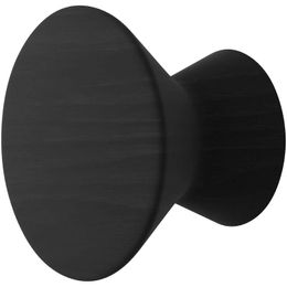 Hakenleiste &raquo;Mistral Wandgarderobe, Hakenleiste&laquo; aus massivem Holz, &Oslash; 9 oder &Oslash; 13 cm schwarz Holzwerkstoff B/H/T: 9cm x 6,5cm