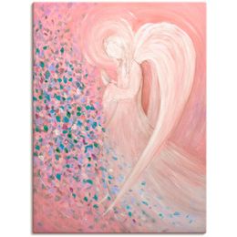 Artland Wandbild &raquo;Engelbild - pastell&laquo; Religion 1 Stk. tlg. als Leinwandbild, Poster in verschied. Gr&ouml;&szlig;en pink B/H/T: 30cm x 40cm, Leinwandbild Religion, 1 