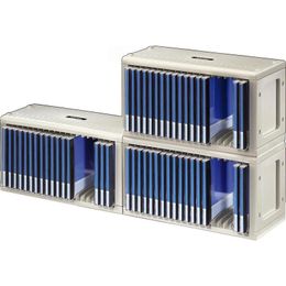 Hama CD-H&uuml;lle &raquo;CD-ROM-Rack 20, CD Aufbewahrung und Schutz, Regal&laquo; CD grau Kunststoff