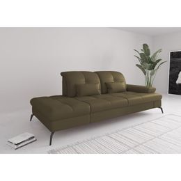 Sit & More sit&more Recamiere &raquo;Amica, inkl. Sitztiefenverstellung und Armteilverstellung&laquo; wahlweise mit Kopfteilverstellung und Stauraum gr&uuml;n B/H/T: 231cm x 90cm