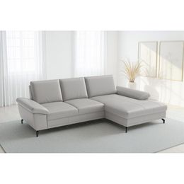 Sit & More sit&more Ecksofa &raquo;Chelsea L-Form, B: 264 cm, Leder, inkl. Sitztiefen-&Armteilverstellung&laquo; optional mit Schlaffunktion und Bettkasten B/H/T: 264cm x 