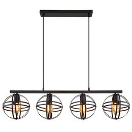 Globo LIGHTING H&auml;ngeleuchte &raquo;TAMARA&laquo; E27 1 Stk. H&auml;ngelampe/Pendelleuchte/Esszimmer/Wohnzimmer/Esstisch schwarz 1 Stk.