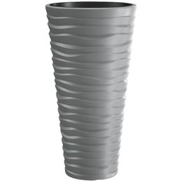 Prosperplast Pflanzk&uuml;bel &raquo;Sand slim&laquo; &Oslash;xH&ouml;he: 39x75 cm grau Kunststoff &Oslash; 39cm