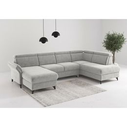 Sit & More sit&more Wohnlandschaft &raquo;Glendale, U-Form&laquo; inkl. Kopfteilverstellung,wahlweise mit Vorziehsitz und Bettkasten 100% Polyester B/H/T: 321cm x 84cm x 