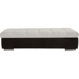 DOMO collection Hocker &raquo;TREVISO XXL: 161x60x41 cm&laquo; mit Stauraum, auch in Cord, passend zur Serie, moderne Steppung schwarz Microfaser-Primabelle (100%