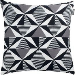 Musterring Dekokissen &raquo;Prism&laquo; schwarz-wei&szlig; Baumwolle, Polyester B/L: 45cm x 45cm, 1 Stk.