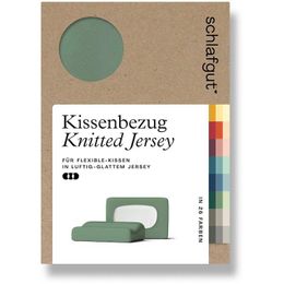 Schlafgut Kissenbezug &raquo;Pure flexibler Kissenbezug f&uuml;r Nackenst&uuml;tzkissen&laquo; Bio-Baumwolle mit Elasthan, mit Gummizug, b&uuml;gelfrei gr&uuml;n Bio-Baumwolle, Obermaterial: 
